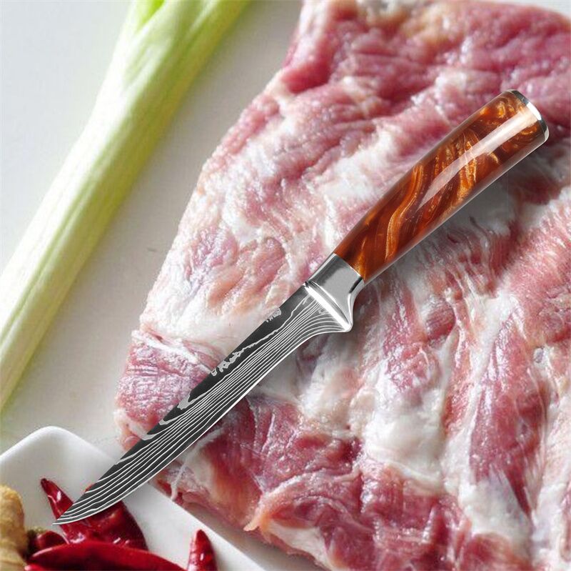 Complete Red Handle Set Knives 9 pcs | Di'Casteel